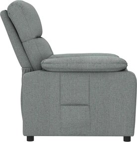 Polohovací křeslo tmavě šedé textil 289663