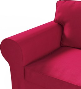Potah na pohovku IKEA  Ektorp 3-místná, nerozkládací barva červená látka pletený vzor