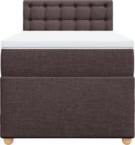 Box spring postel s matrací tmavě hnědá 80x200 cm textil 3288824