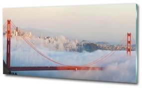 Wallmuralia Foto obraz sklo tvrzené Most San Francisco 100x50