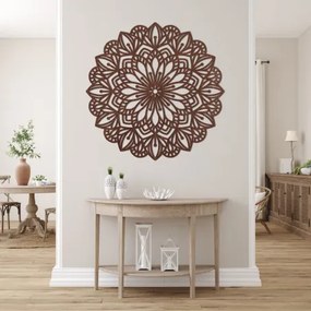 Dřevěná nástěnná dekorace mandala květina I SENTOP PR0252