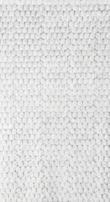 ZÁCLONA NA KROUŽCÍCH EVA MINGE ROSES1 140X250 CM BÍLÁ