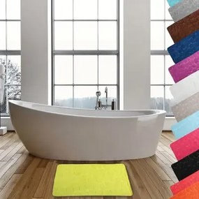 MSV Koupelnová předložka PEBBLES limetková / 50 x 80 cm / PU pěna / pr