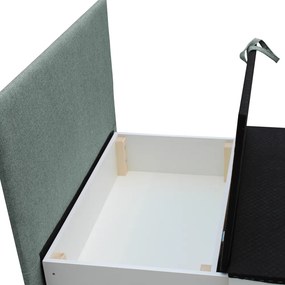 Rozkládací křeslo s úložným prostorem, mentolová, FLIK