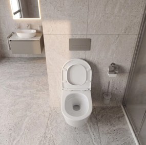 Erga Vento, závěsná WC mísa 490x365x365mm, Tornado 2 + toaletní sedátko s pomalým zavíráním, bílá, ERG-V03-VENTO-TO2-WH