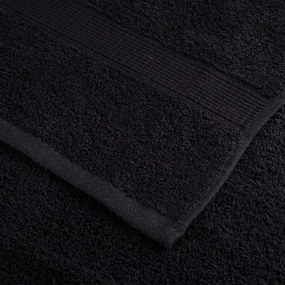 Premium ručníky SOLUND 2 ks černé 100 x 200 cm 600 g/m² 137437