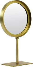 Bronzové kulaté stolní zrcadlo Lure antik bronze - 20*10*35 cm