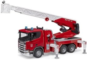 Auto bruder 3591 hasičský vůz scania super 560r s otočným žebříkem a vodní pumpou