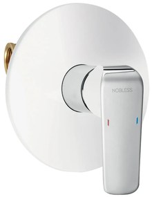 Novaservis - Sprchová baterie podomítková Nobless Tina bílá/chrom 38050,1