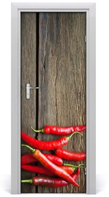 Fototapeta na dveře samolepící chilli 75x205 cm