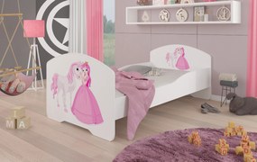 ADRK Furniture Postel s matrací PEPE PRINCESS AND HORSE 160x80