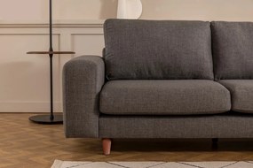 Hanah Home Rohová pohovka BERLIN šedá pravá