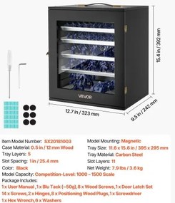 Úložný box na miniatury, Vhodný pro modely v měřítku 1:1000-1:1500 VEVOR