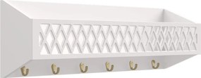 Bílý nástěnný dětský věšák 75x25 cm Harlequin – Cam Cam Copenhagen