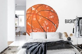 Fototapeta Geometrický Basketbalový Míč Omyvatelný vlies 254x184