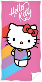 Vesna | Dětská osuška Hello Kitty Rainbow 70x140 cm