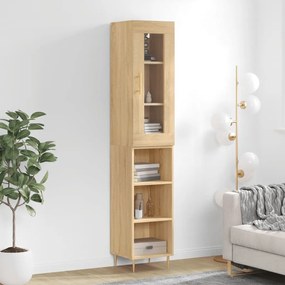 vidaXL Skříň highboard 34,5 x 34 x 180 cm kompozitní dřevo [3199354] Barva: dub sonoma