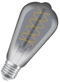 2 ks kouřová LED stmívatelná žárovka E27 VINTAGE, teplá bílá