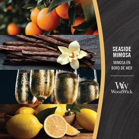 WoodWick – svíčka Seaside Mimosa (Mimóza na pobřeží) Velikost: střední 275 g