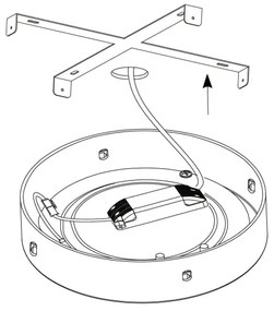 Eglo 97271 - LED Stmívatelné stropní svítidlo FUEVA 1 1xLED/25W/230V 3000K