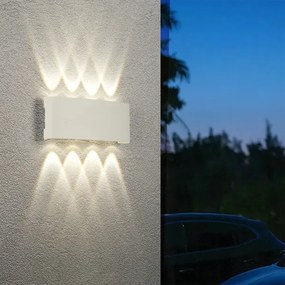 Brilagi - LED Venkovní nástěnné svítidlo FLAREBOX LED/8W/230V bílá IP65