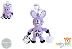 BABYTED Chrastítko Zajíček / Plyš / 30 cm / od 0 měsíců