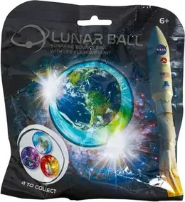 NASA Hopík skákací míček se třpytkami / Na baterie / Se světlem / 4 va