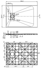 BPS-koupelny Obdélníková akrylátová sprchová vanička HYD-OSV-JUKO 110x70 bílá