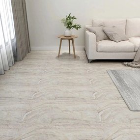 Samolepicí podlahové desky 20 ks PVC 1,86 m² béžové