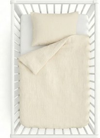 Kvalitex Dětské mušelínové povlečení smetanové 90x135, 45x60cm 1x 90/135, 1x 40/60cm