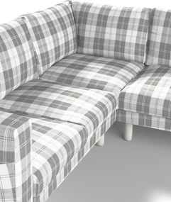 Potah na pohovku IKEA Norsborg rohová 4-místná barva šedá látka pletený vzor, vzorované