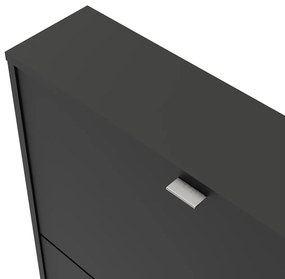 Botník Modulo - 123,5 x 70 x 16,5 cm | černý
