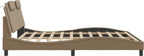 Rám postele Viana bez matrace cappuccino 180x200 cm umělá kůže 3208114