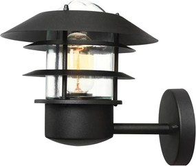 Nástěnná venkovní lampa na zahradu Elstead HELSINGOR/černá