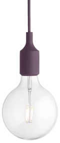 Muuto Závěsná LED lampa E27, burgundy 05291
