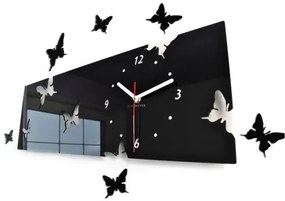 Motýlci nástěnné hodiny z akrylového skla