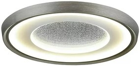 LED stropní svítidlo MegaLight / 40 W / plast / stříbrná/bílá