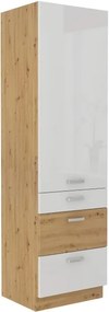 Kuchyňská skříň Artisan 60 DKS-210 3S 1F Barva dvířek bílá lesk