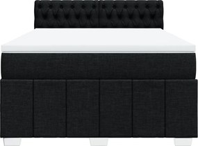 Box spring postel s matrací černá 160x200 cm textil 3287128