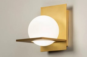 Nástěnné designové skleněné svítidlo Lune Magico Gold