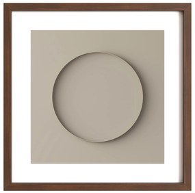 Idealform Poster no. 2 Circle shadow Barva: Smokey taupe, S textem: S textem