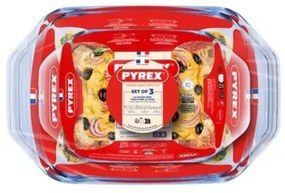 SADA 3x Pekáč PYREX 1,4/3/4 l