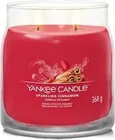 Yankee Candle Signature Sparkling Cinnamon 368g - svíčka střední 2 kno