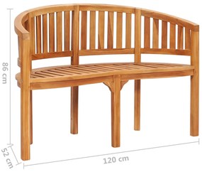 Lavice Tyzack - 120 cm | masivní teakové dřevo