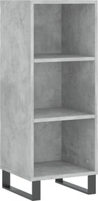 Skříň highboard betonově šedá 34,5x34x180 cm kompozitní dřevo 3199005