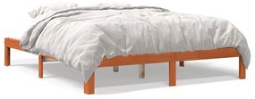 Rám postele voskově hnědý 180 x 200 cm masivní borovice,  844174