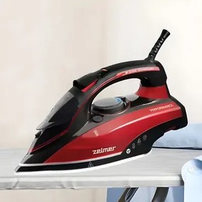 Zelmer Performance ZIR3210 červeno-černá / Napařovací žehlička / 3200