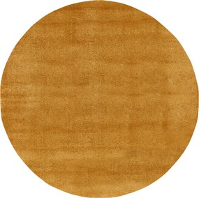 XXXLutz TKANÝ KOBEREC, 120 cm barvy zlata - Kulaté koberce - 003580051083