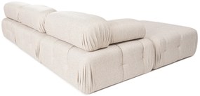 Hanah Home Čtyřmístná pohovka s pufem DOBLO světle hnědá 315 cm