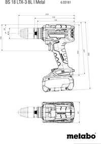 METABO BS 18 LTX-3 BL I Metal 603181840